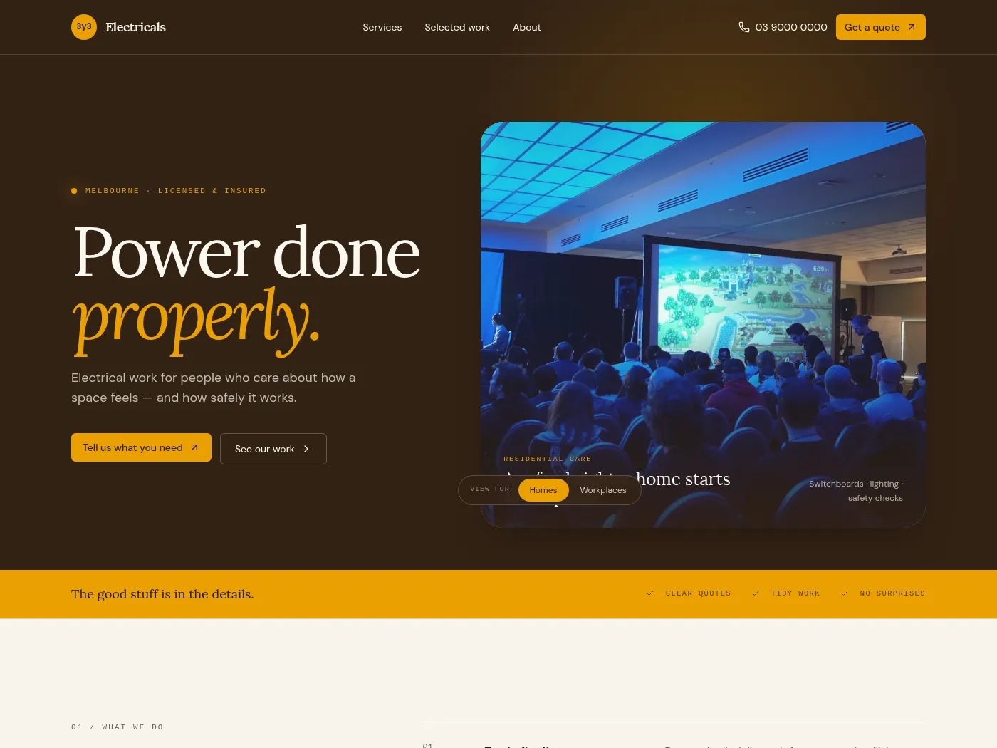 3y3 Electricals Website