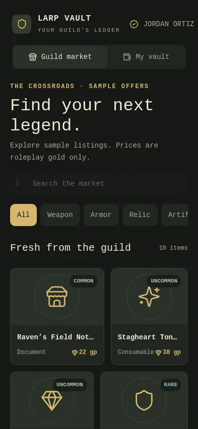LARP Virtual Wallet