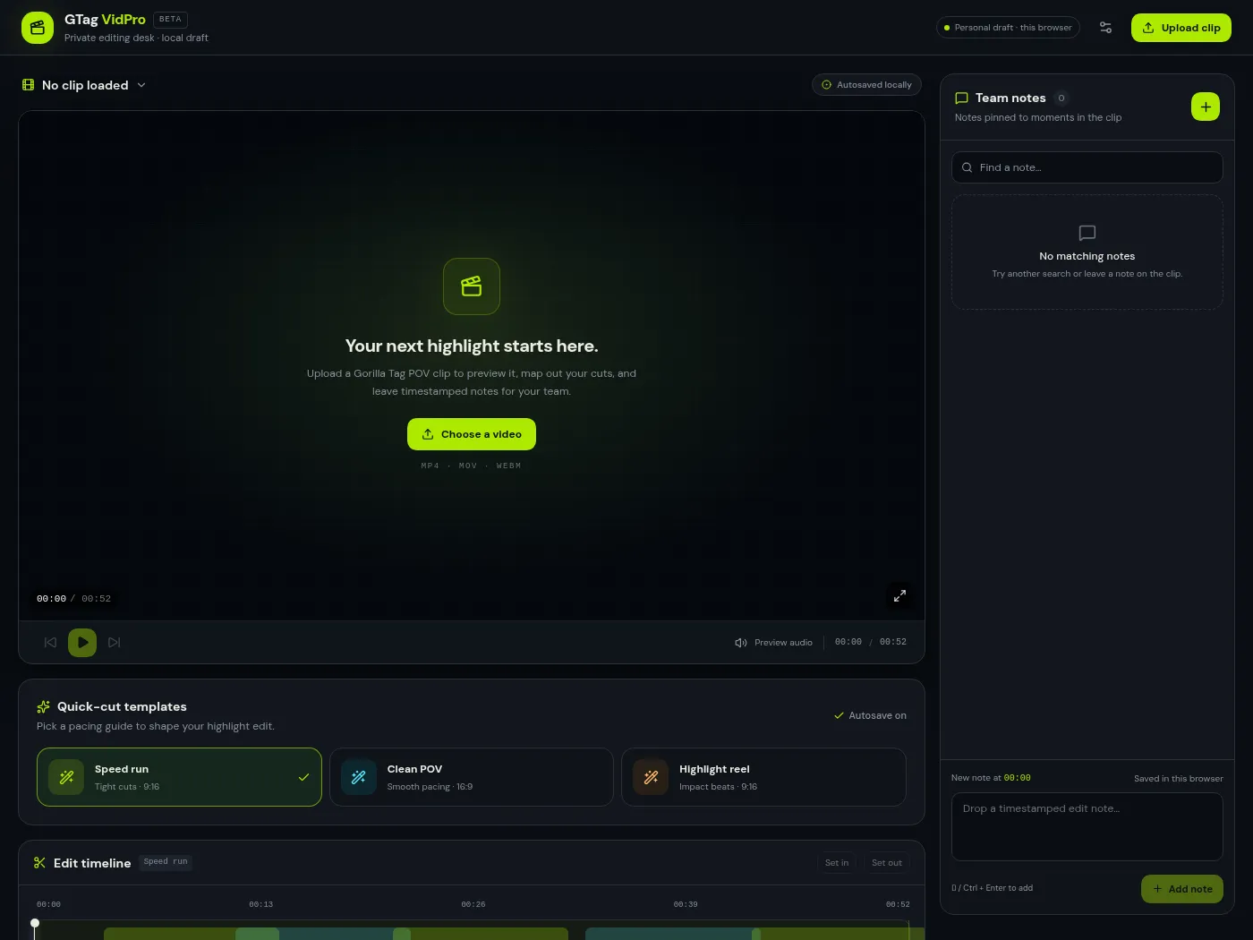 GTag VidPro Editor