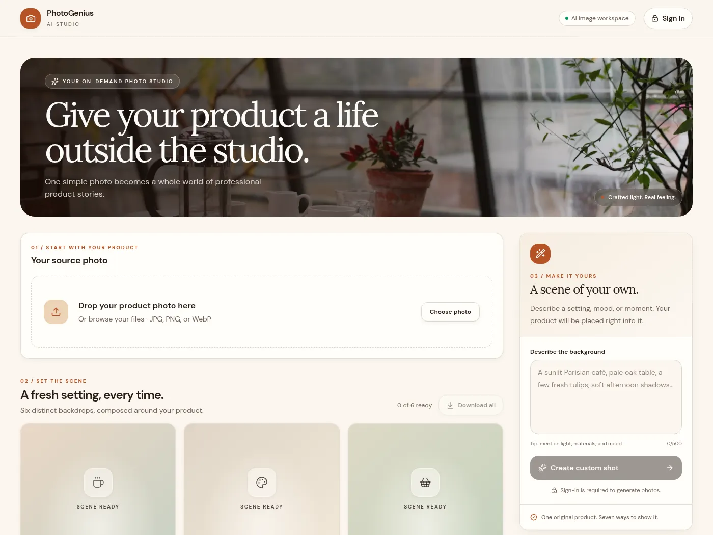 PhotoGenius AI Studio