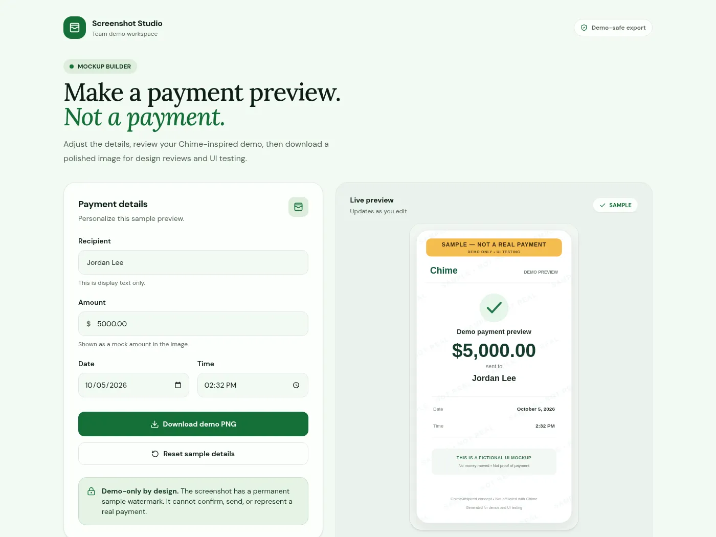 Chime Screenshot Studio