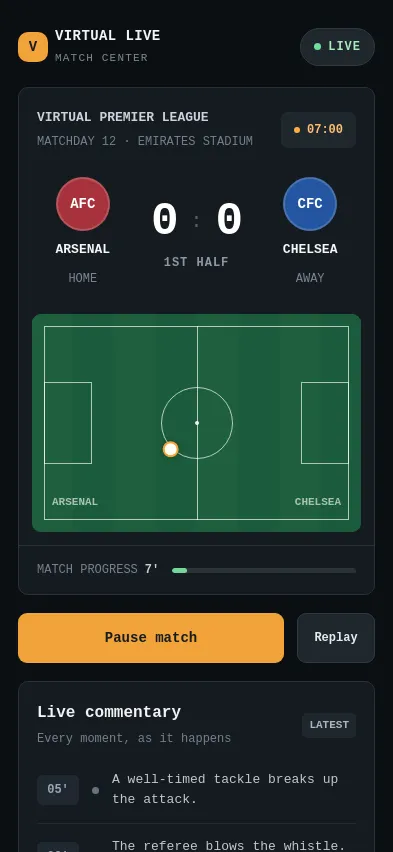 Virtual Football Live