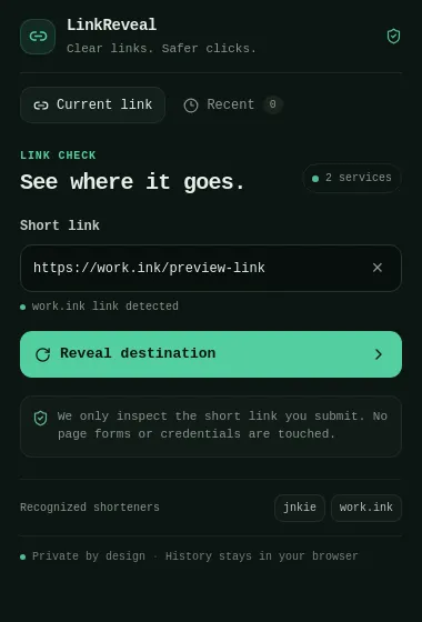LinkReveal Extension