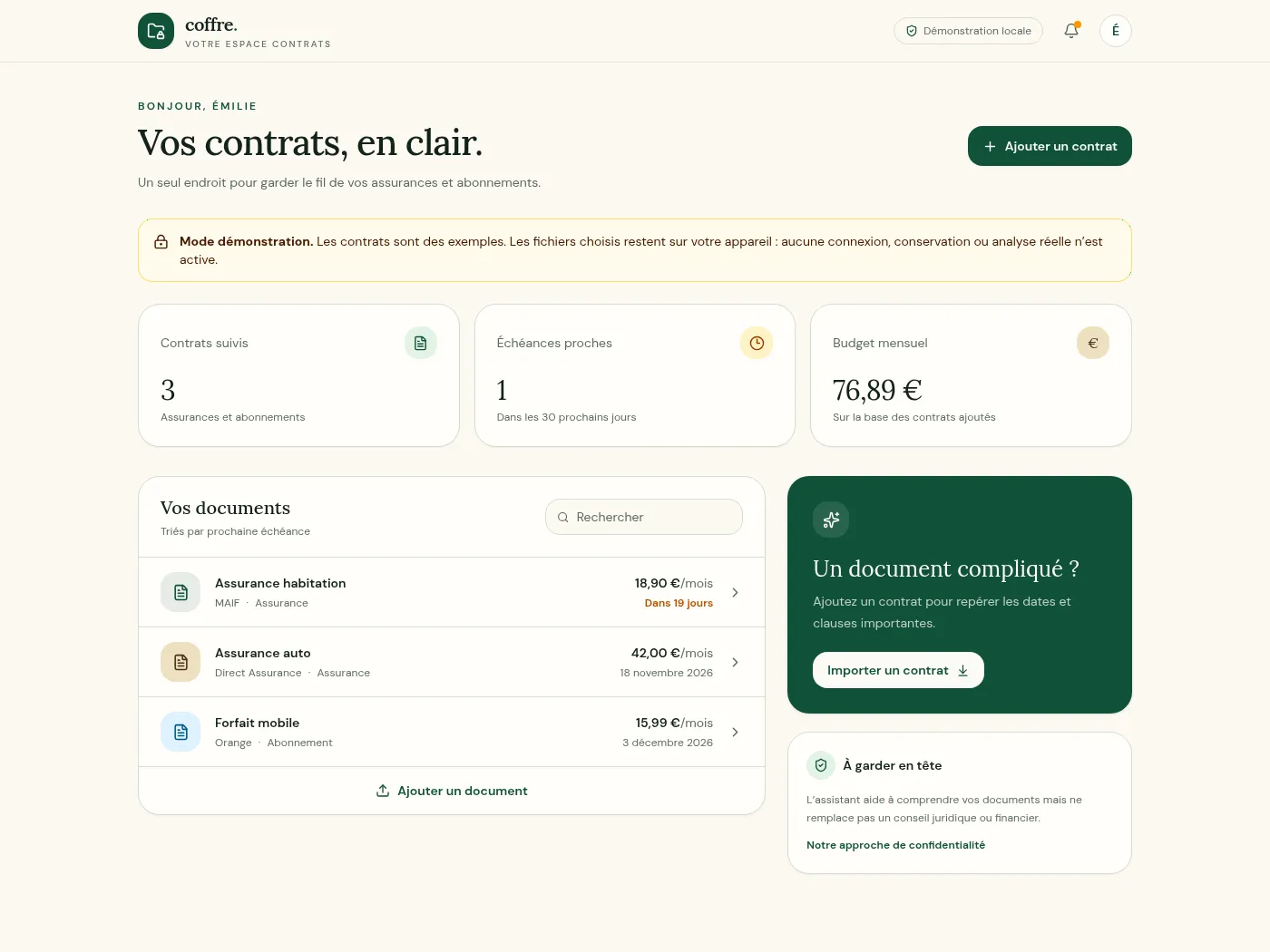 Coffre AI Vault