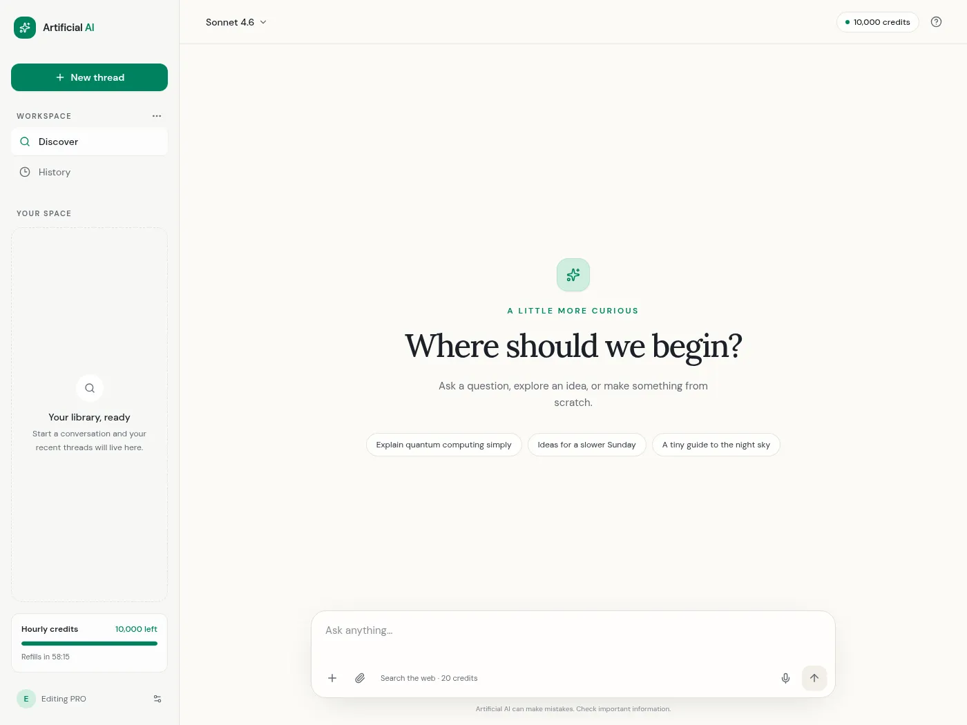 Artificial AI Assistant