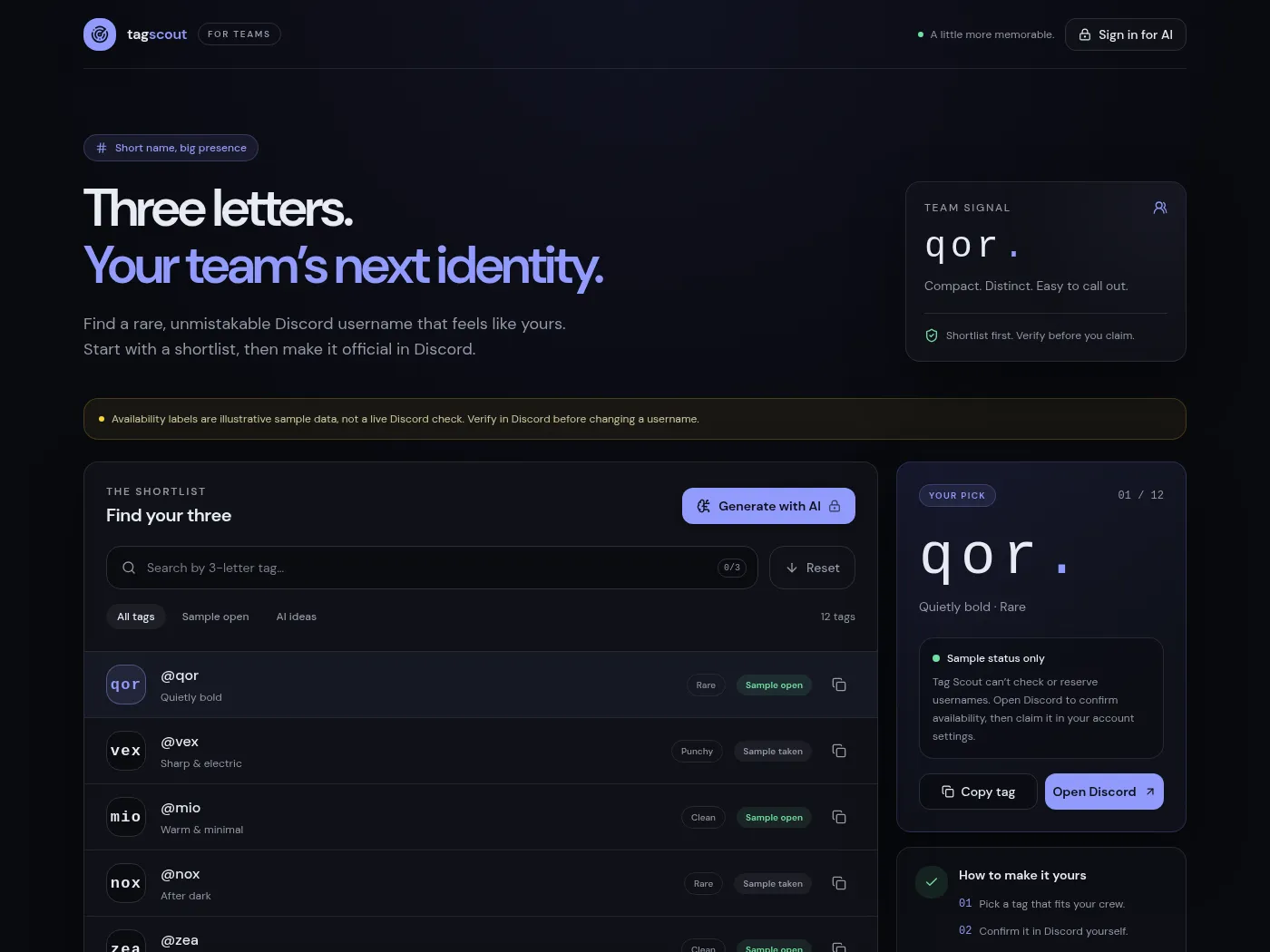 Discord Tag Finder
