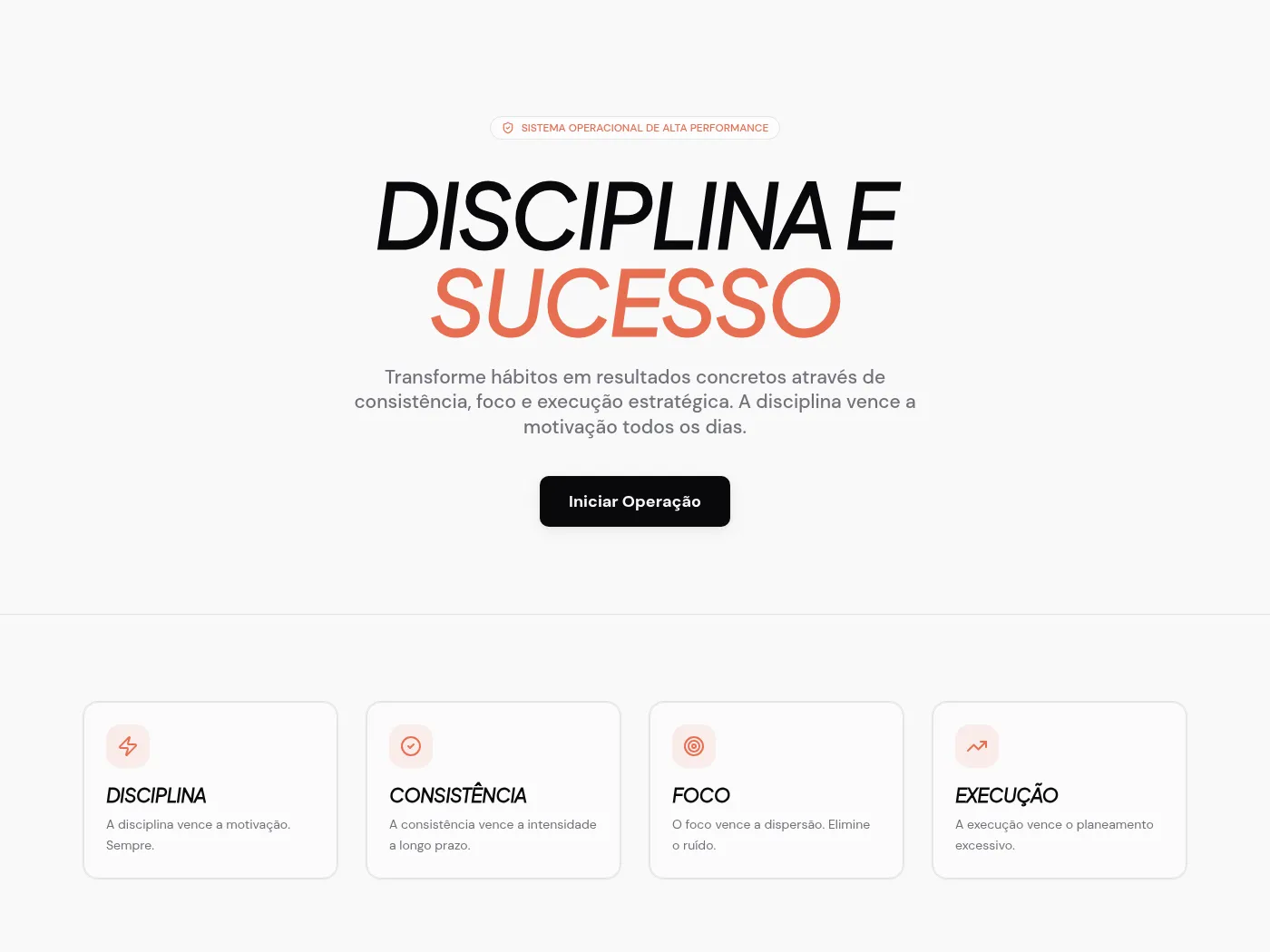 Disciplina e Sucesso OS