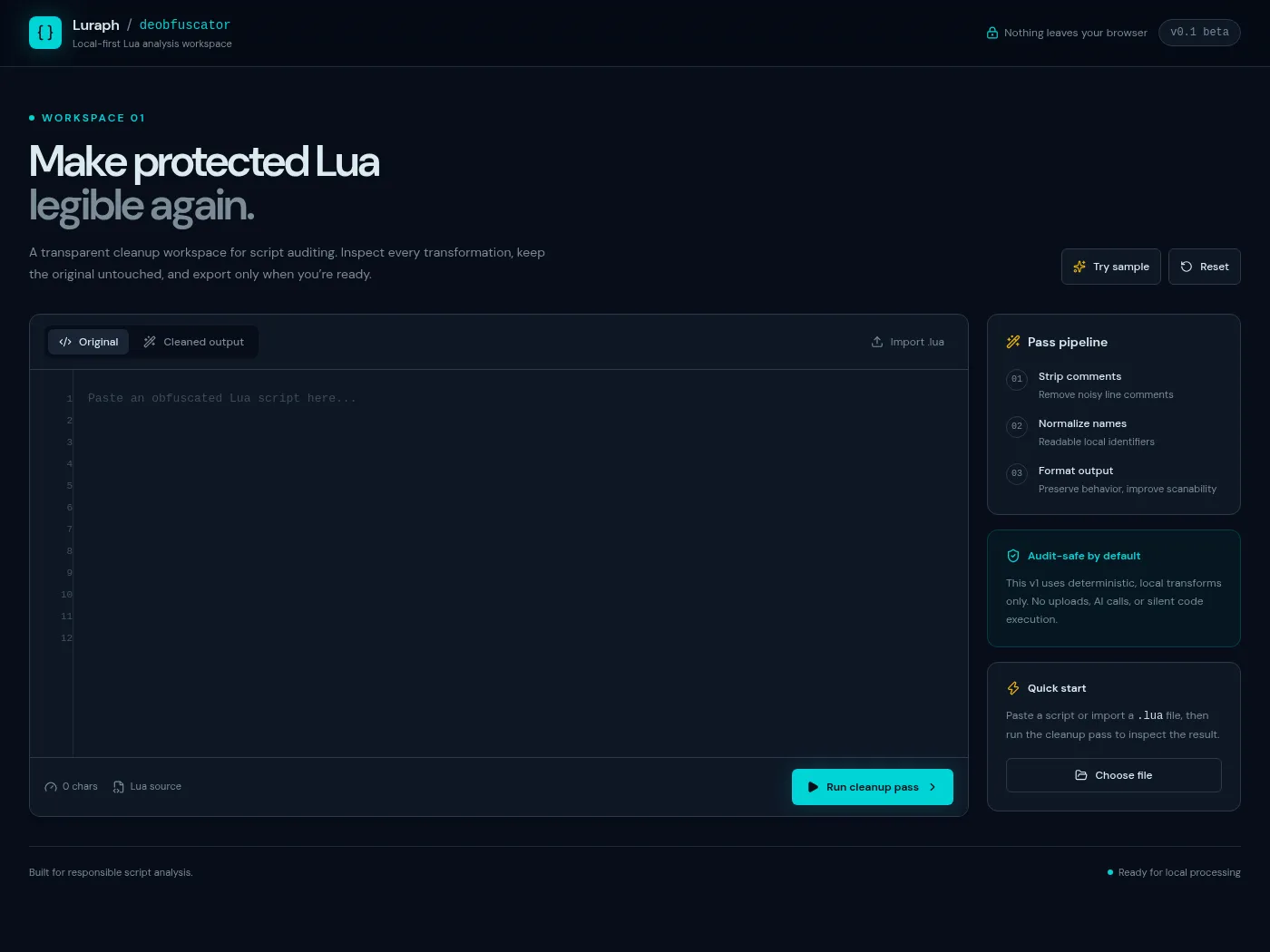 Luraph Deobfuscator