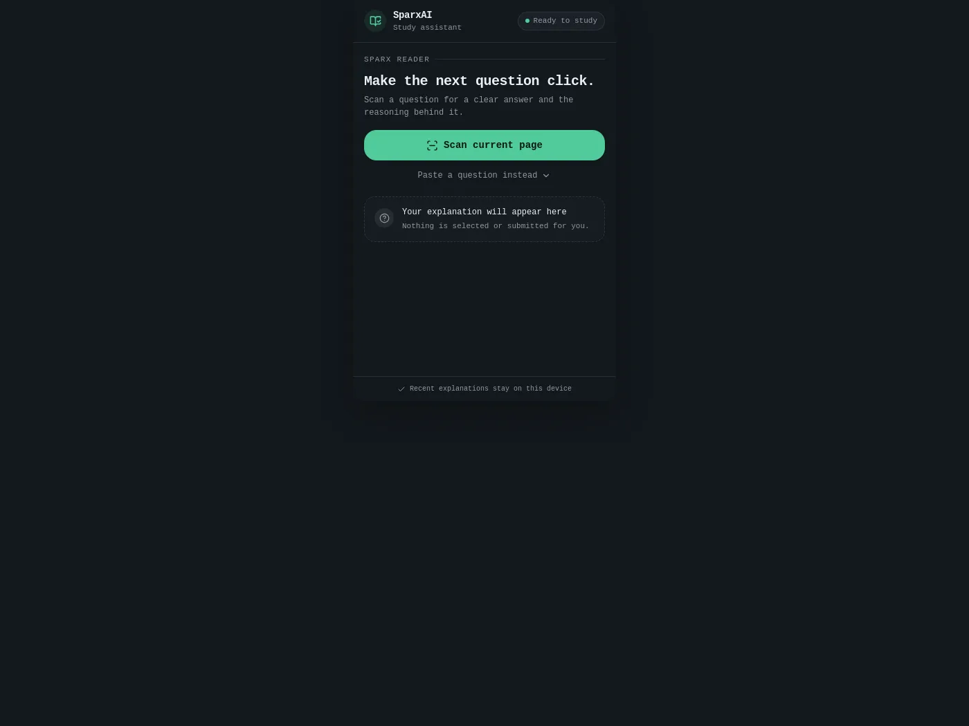 SparxAI Study Assistant