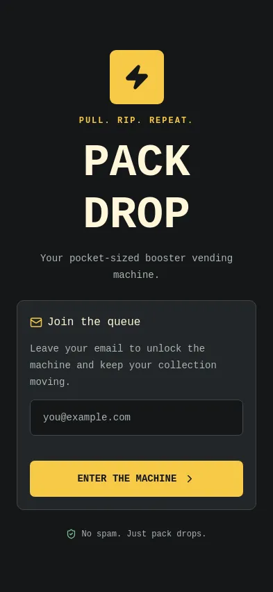 Pokémon Pack Vender