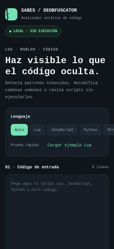 Sabes DeObfuscator