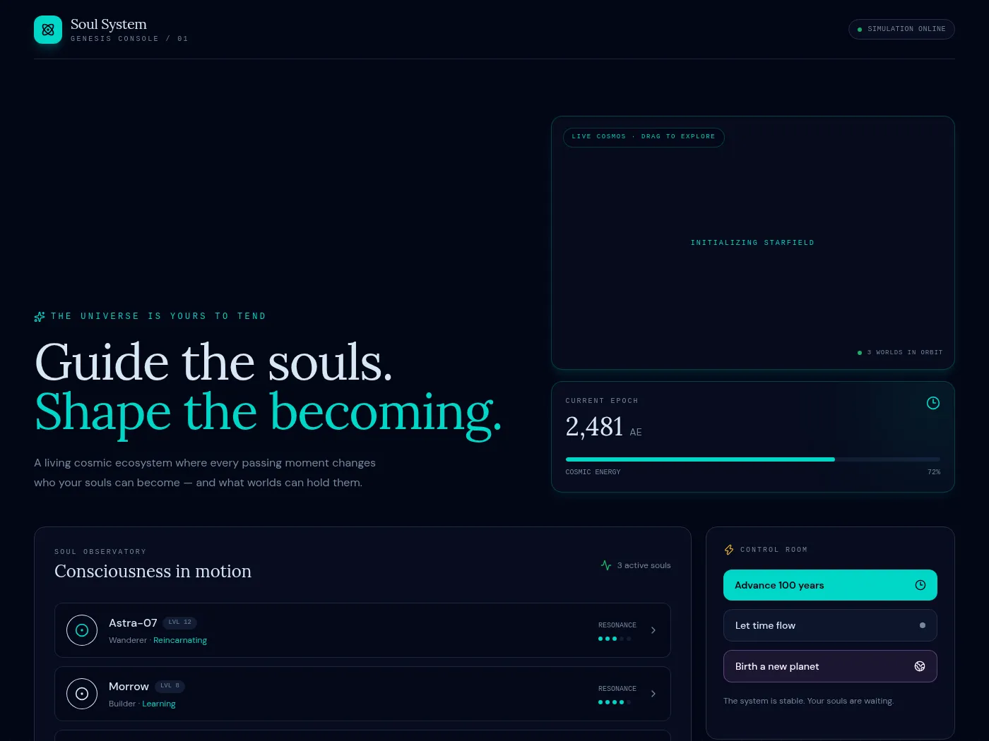 Soul System Simulator