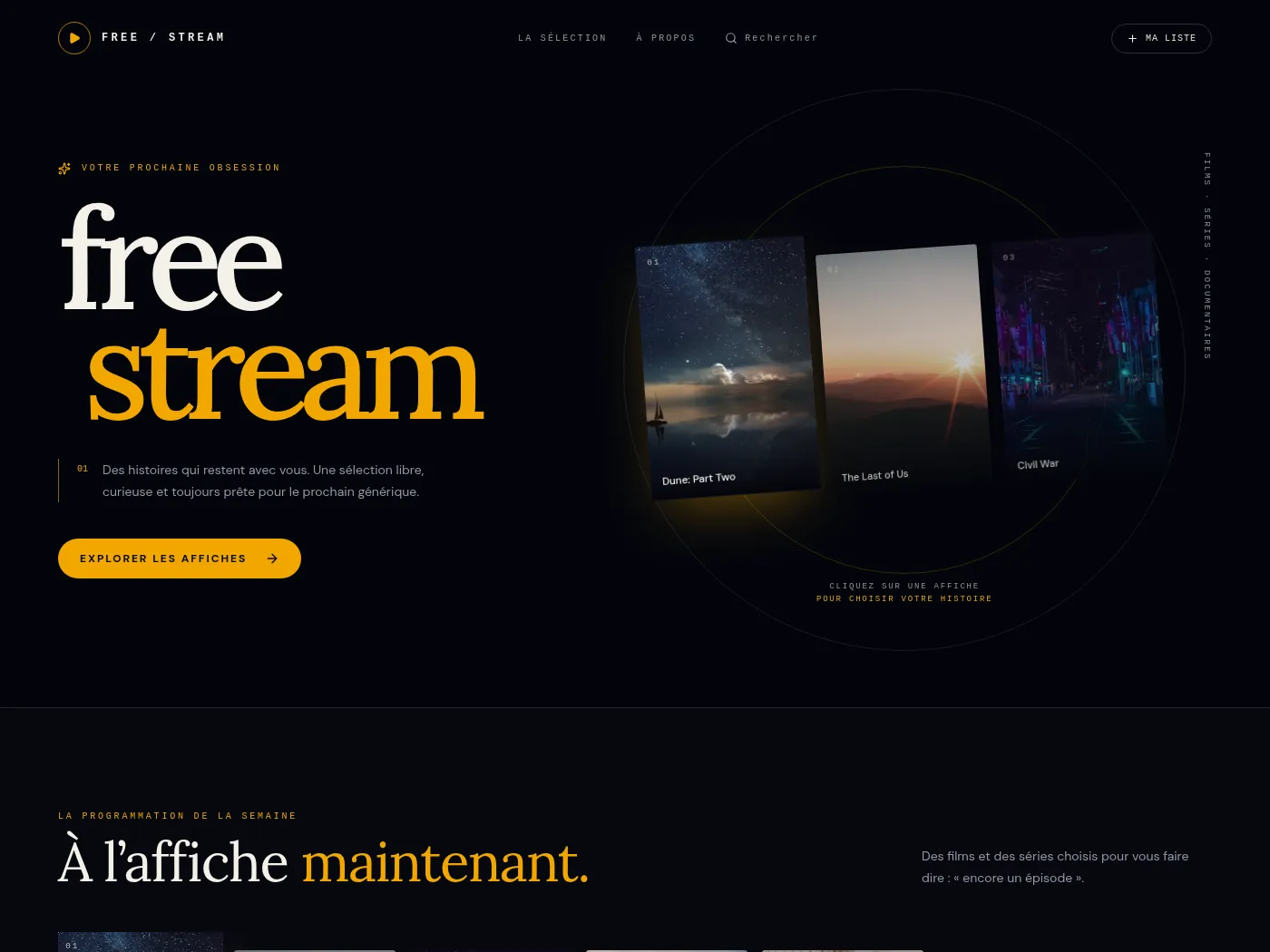 Free Stream Landing