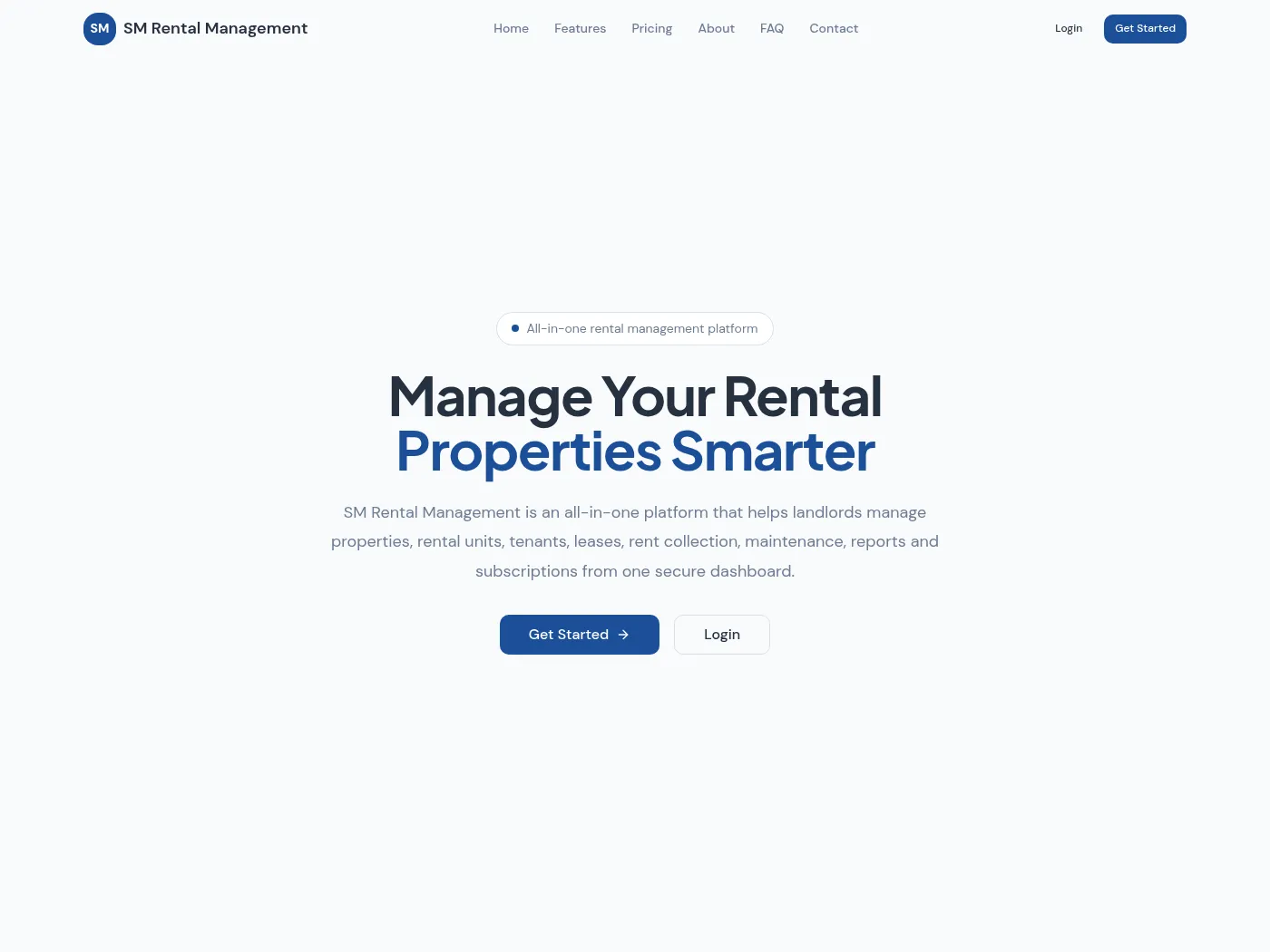 SM Rental Management Chrome