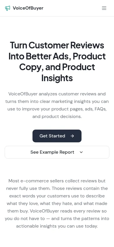 VoiceOfBuyer MVP