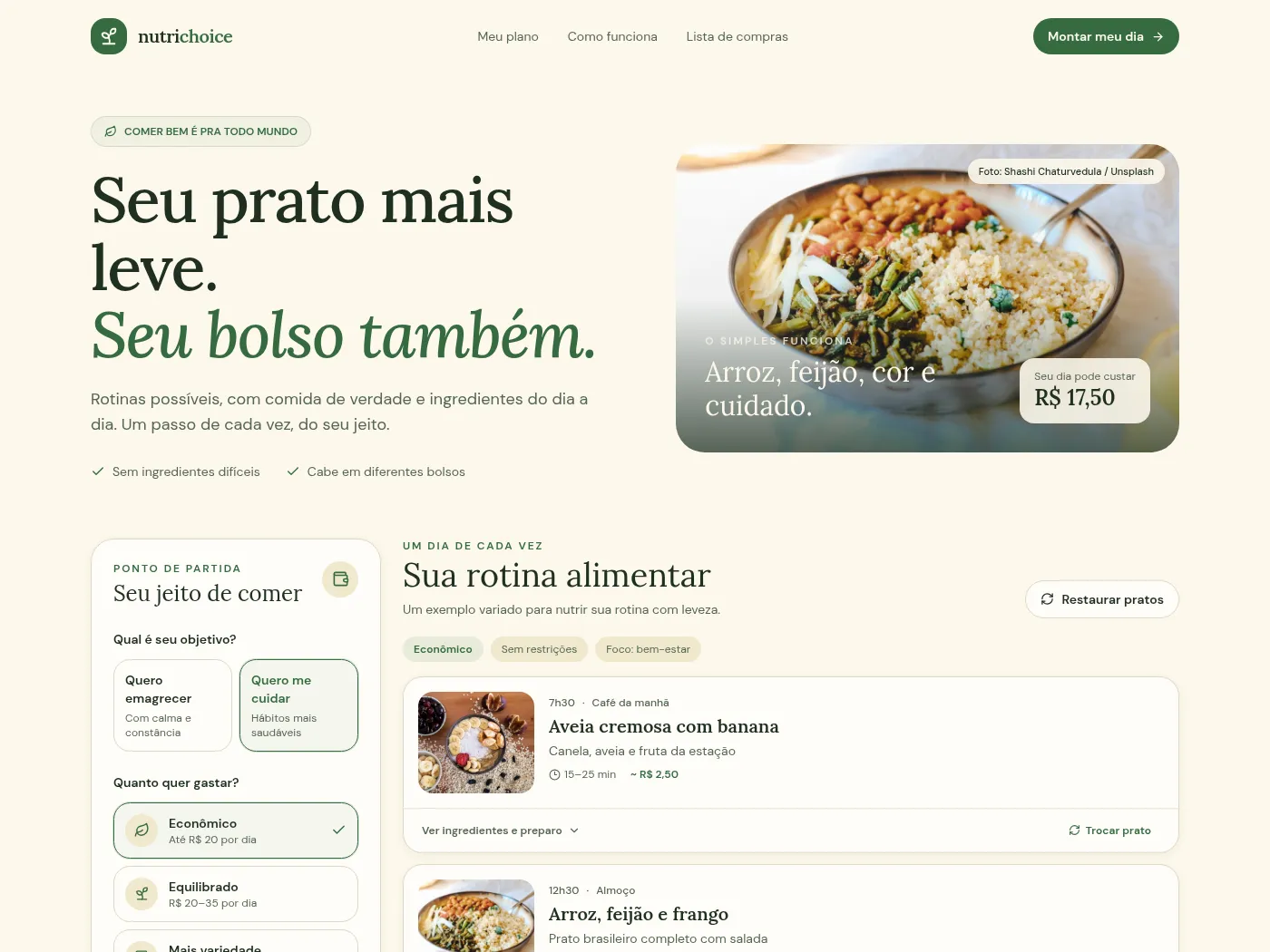 NutriChoice Planner