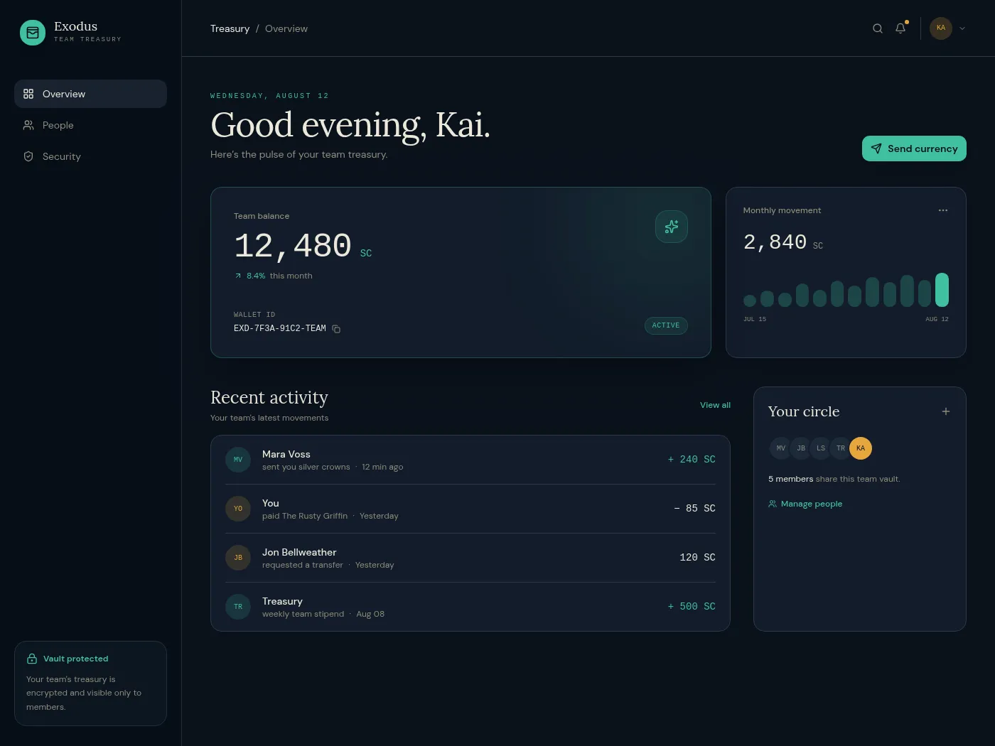 LARP Exodus Wallet