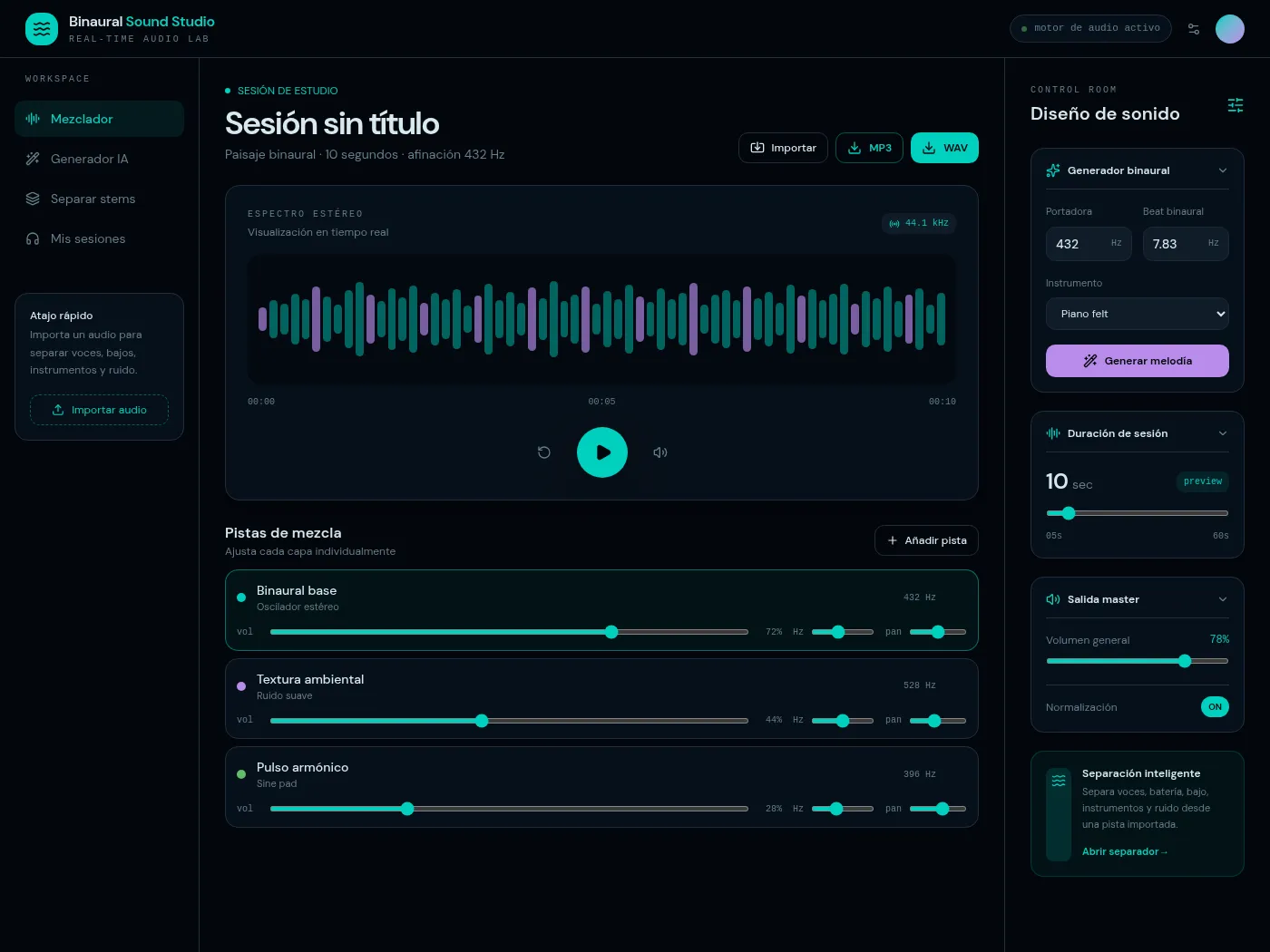 Binaural Sound Studio
