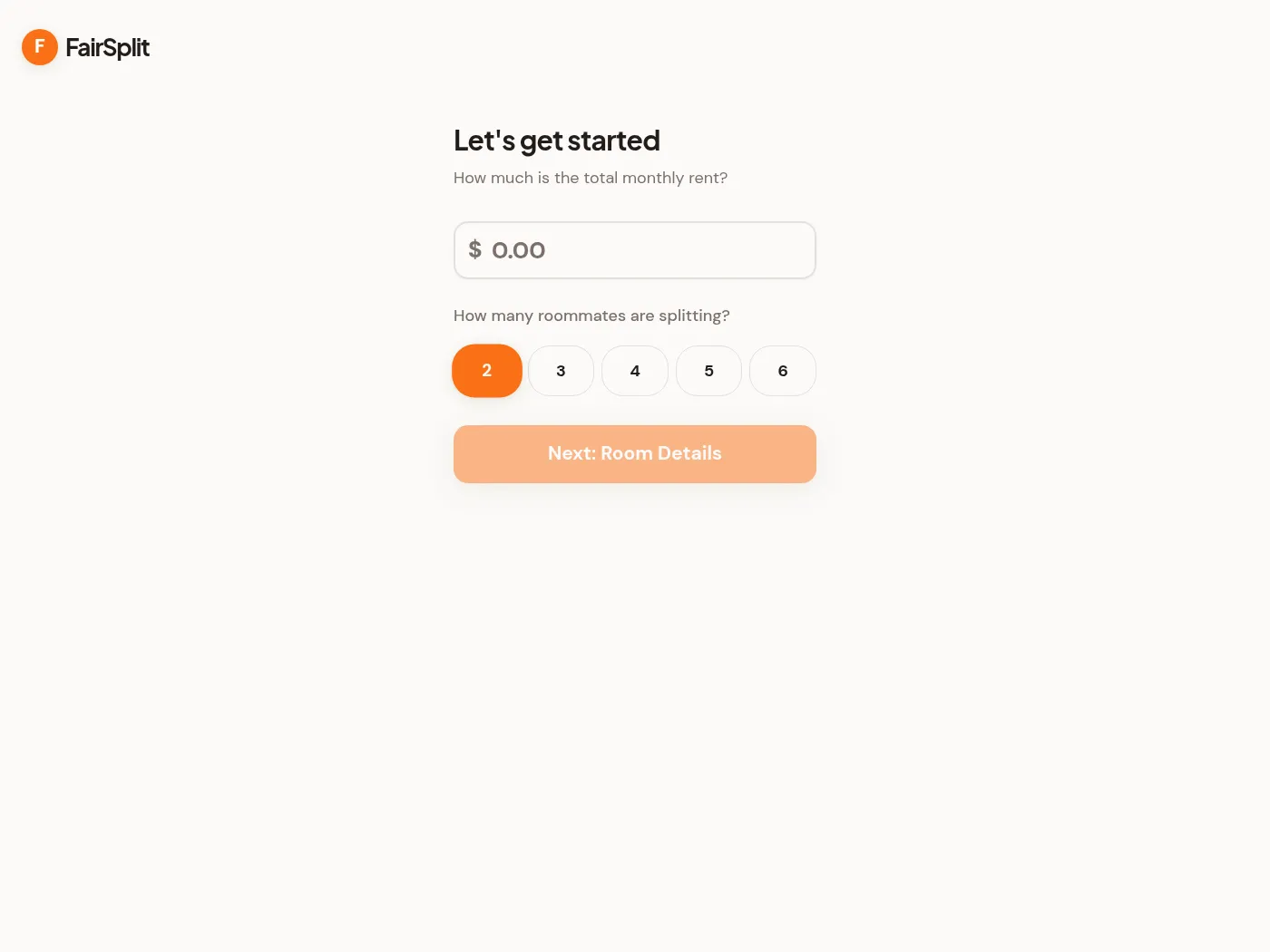 FairSplit Rent Calculator