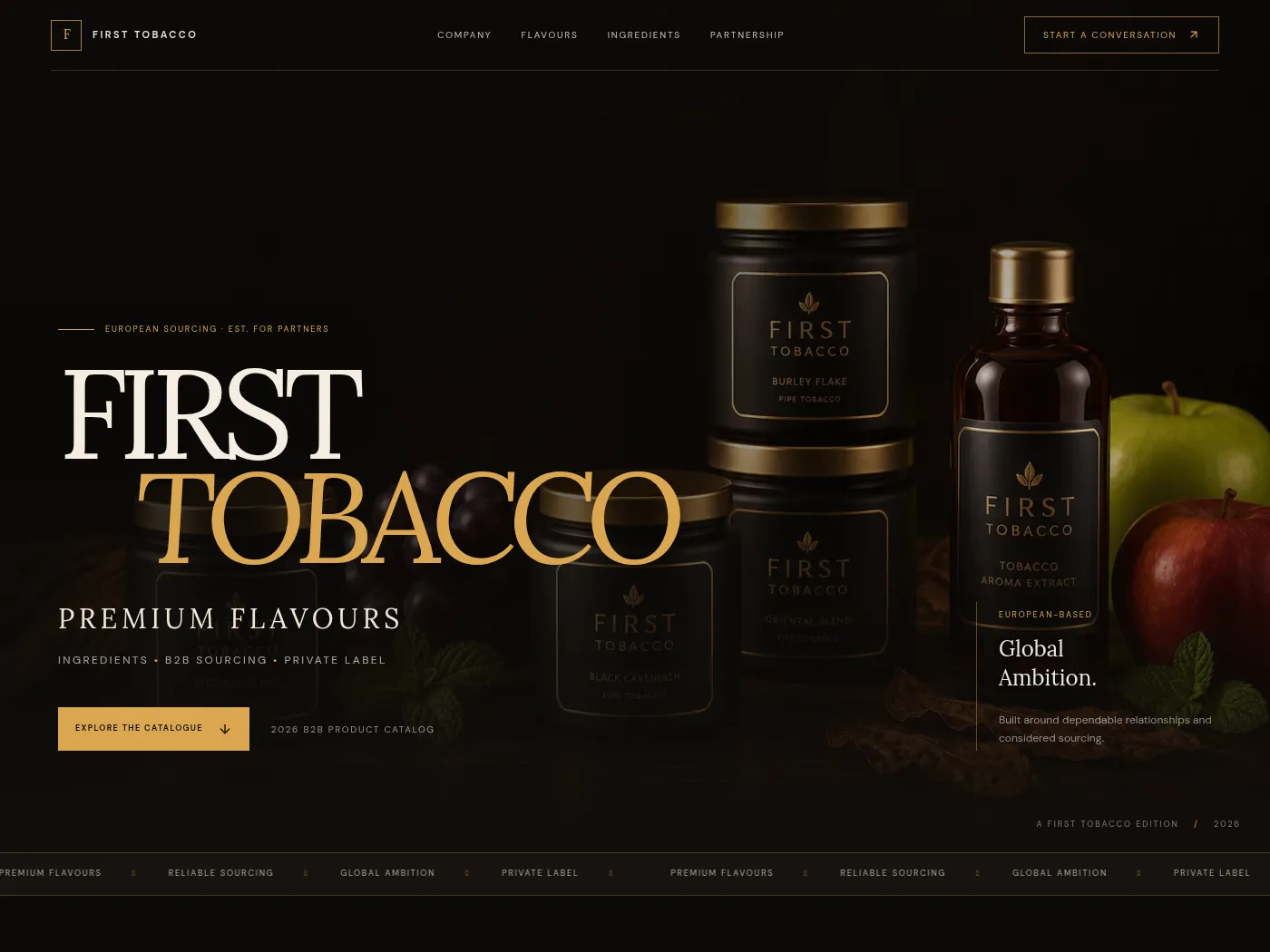First Tobacco Catalog