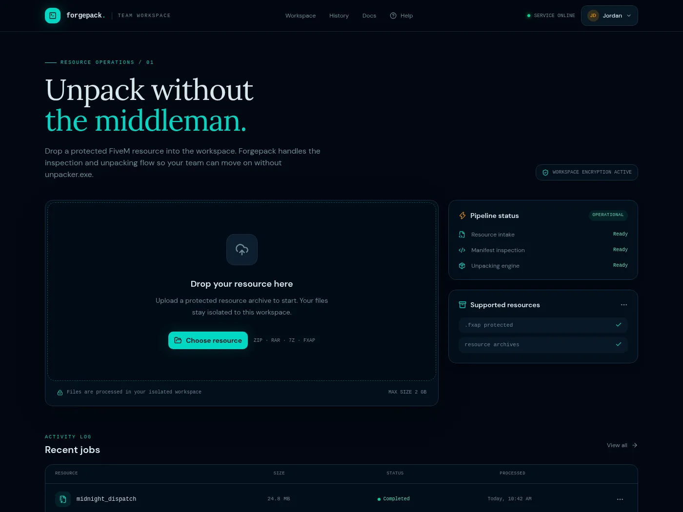 FiveM Resource Unpacker