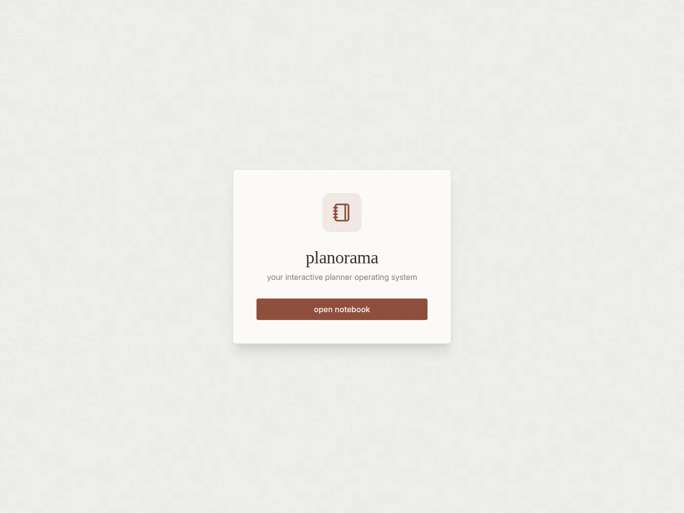 Planorama Digital Notebook