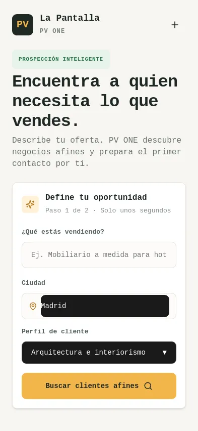 PV ONE Client Finder