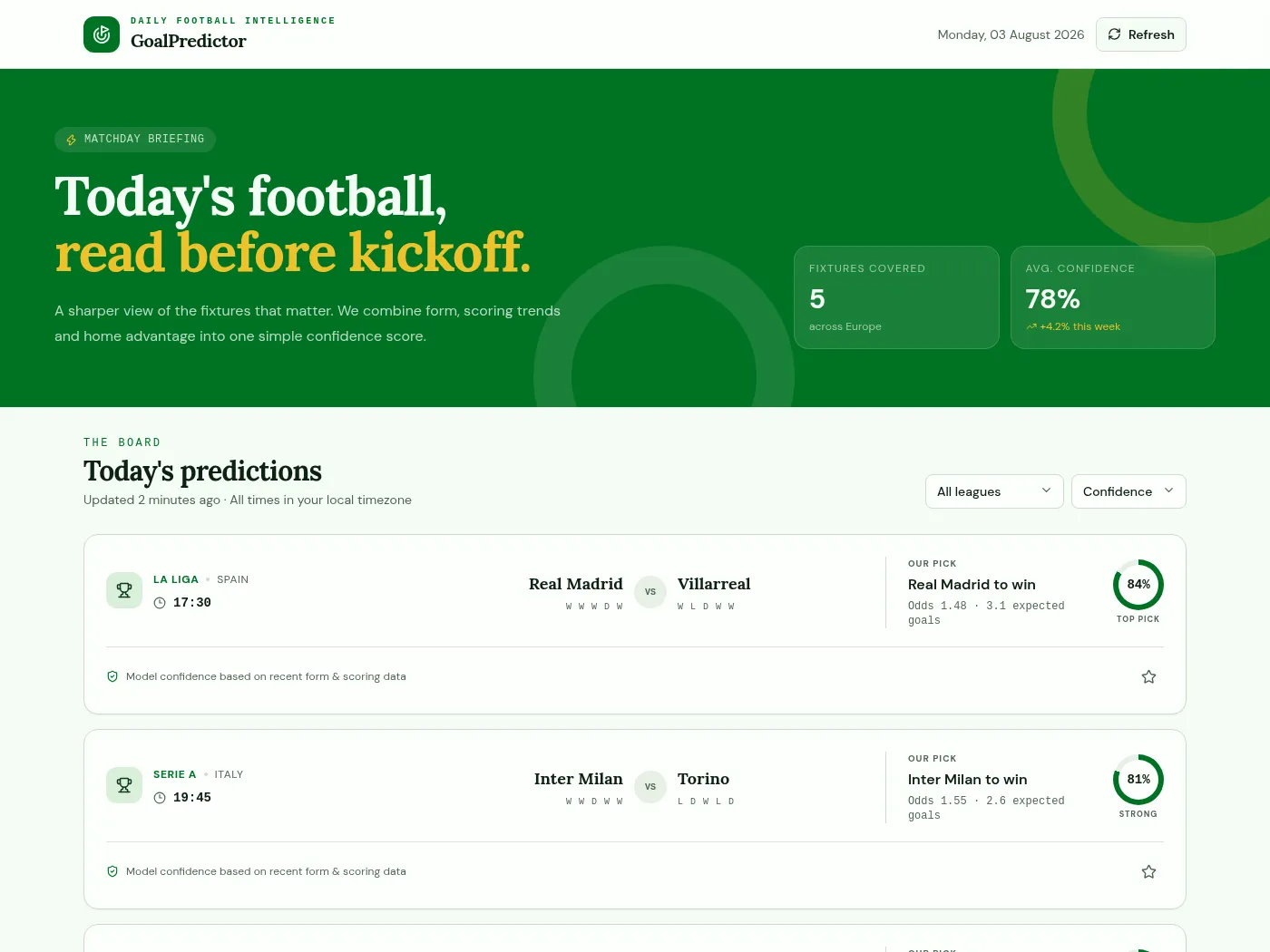 GoalPredictor