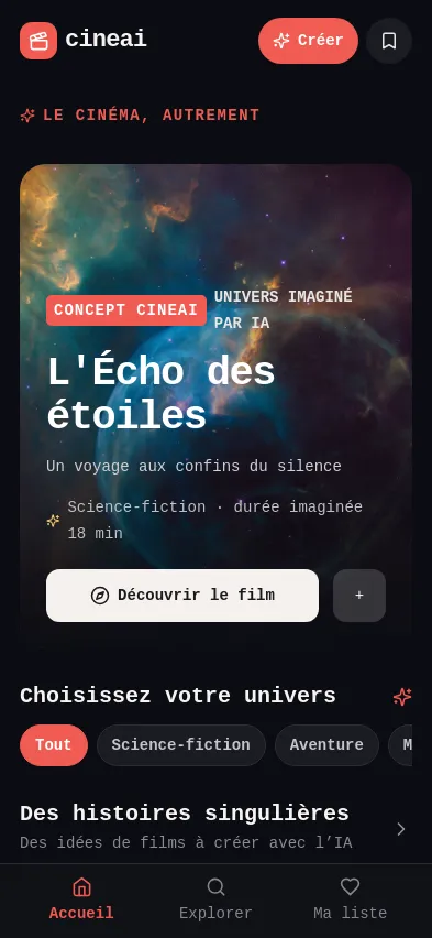 CineAI Streaming App