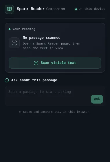 Sparx Reader Companion