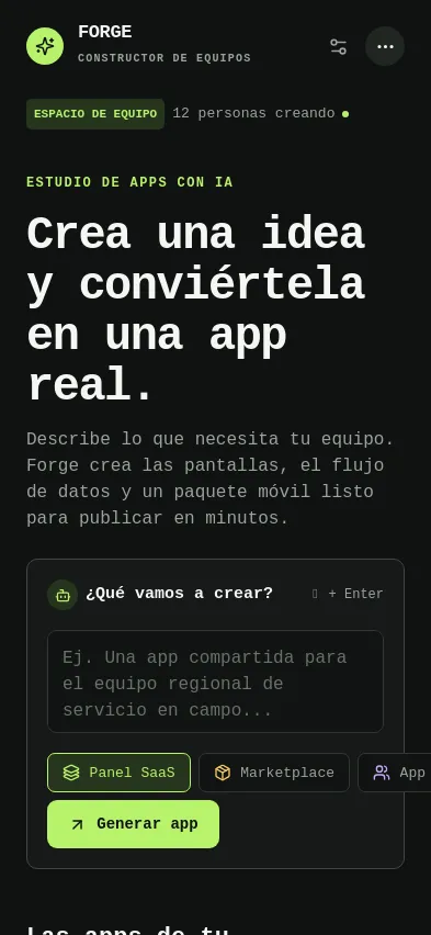 Infinite Mobile App Builder