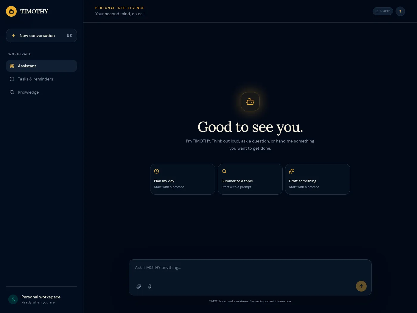 TIMOTHY AI Assistant