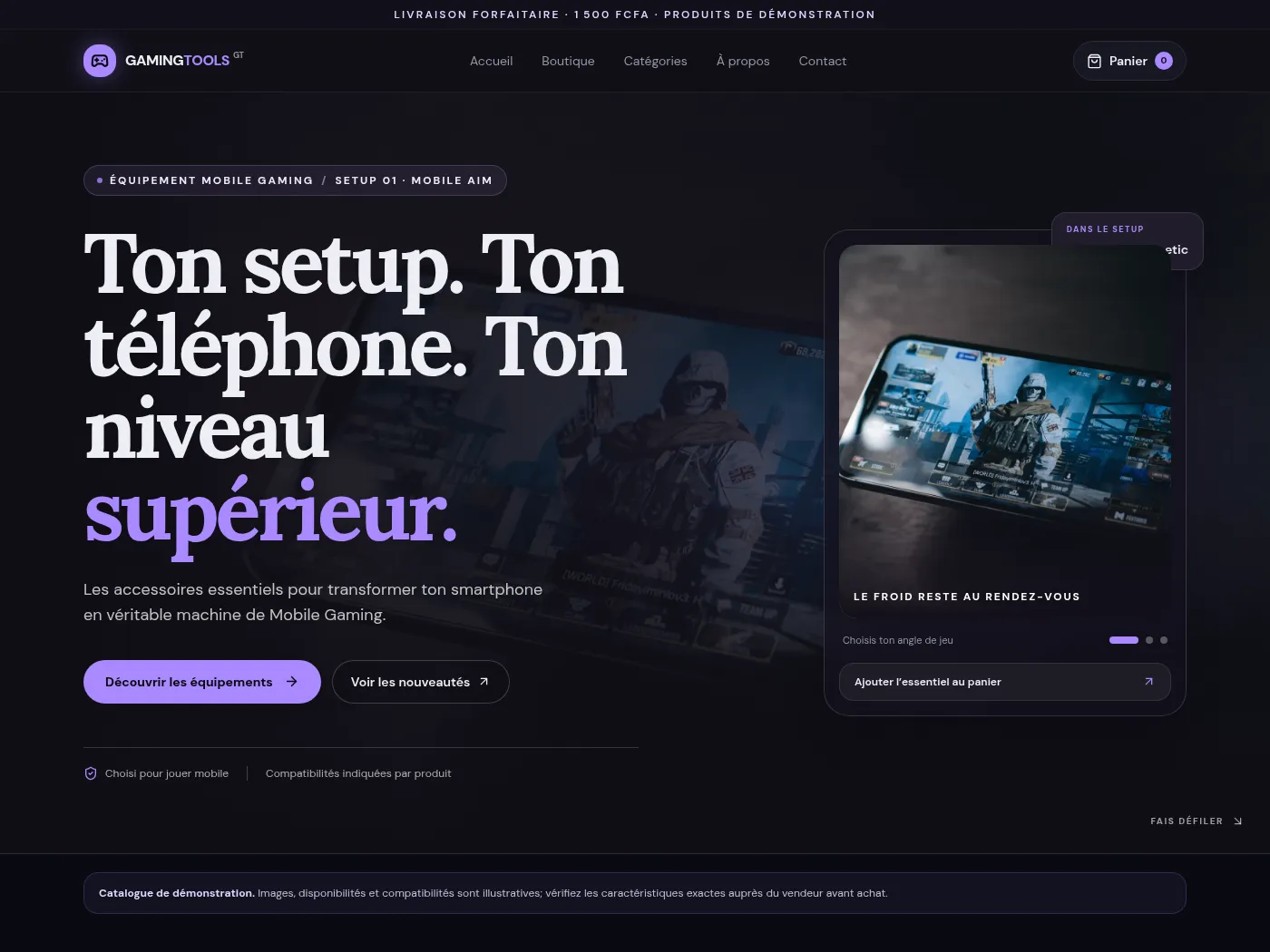 GamingTools E-Commerce Webshop