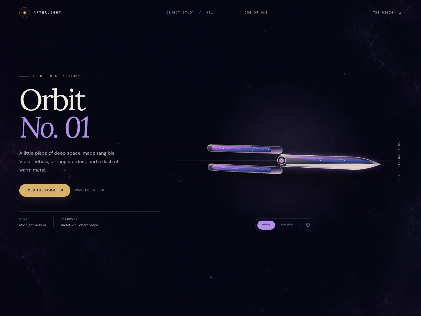 Cosmic Balisong Skin