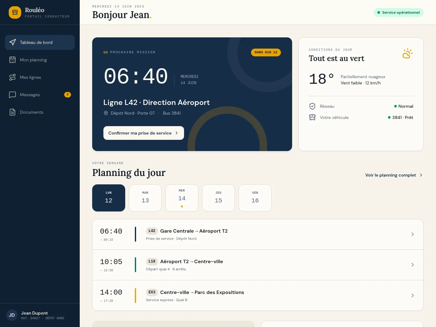 Bus Driver Portal