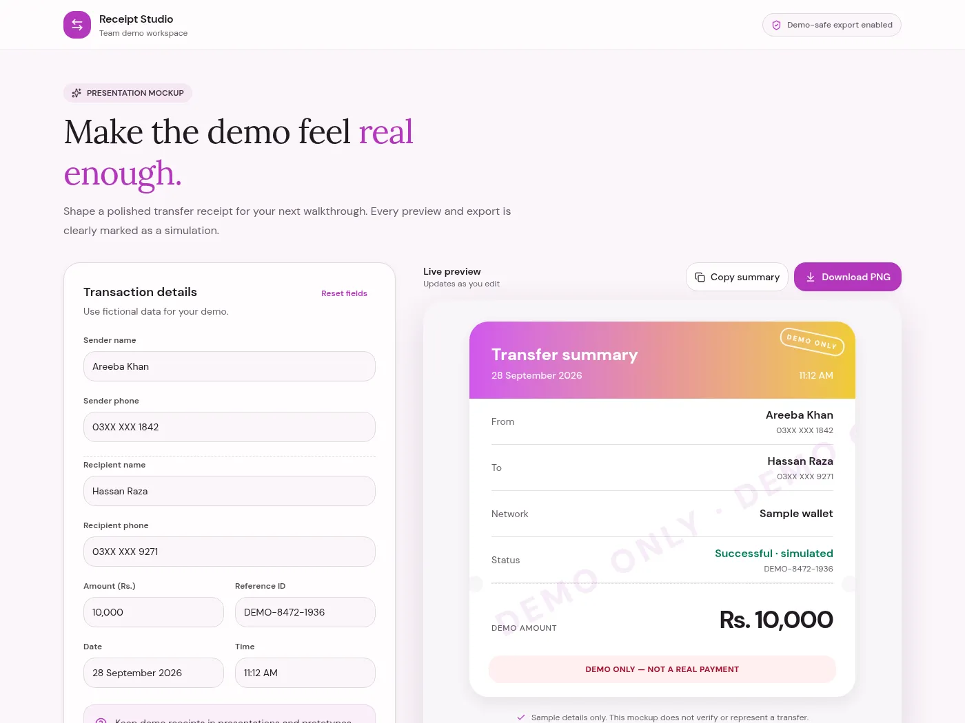 Easypaisa Mockup Generator