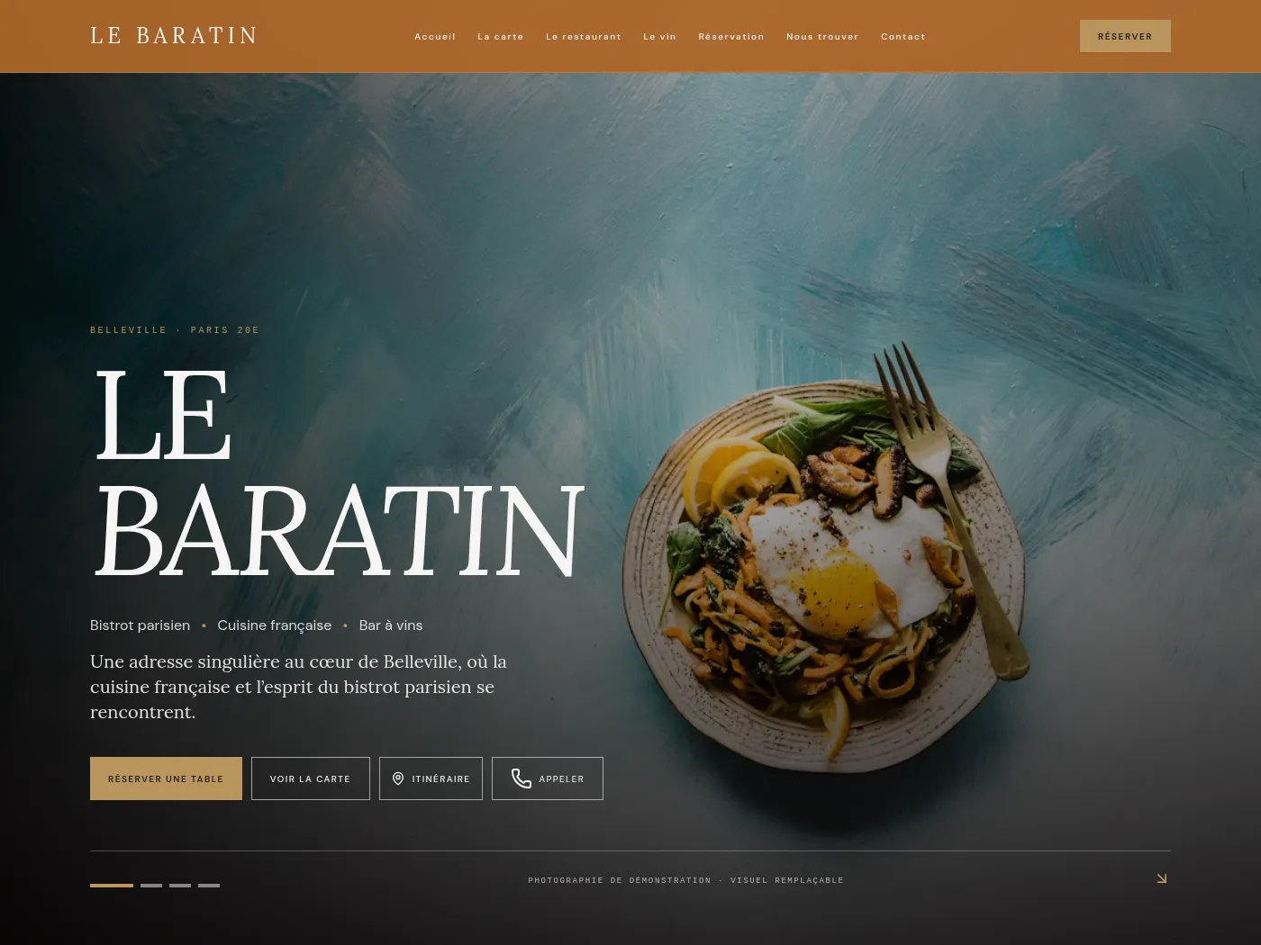 Le Baratin Demo Website