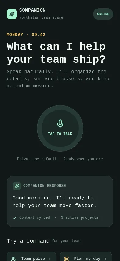 Gemini Voice Companion