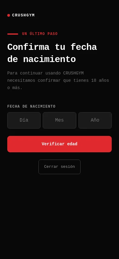 CRUSHGYM Social Fitness App