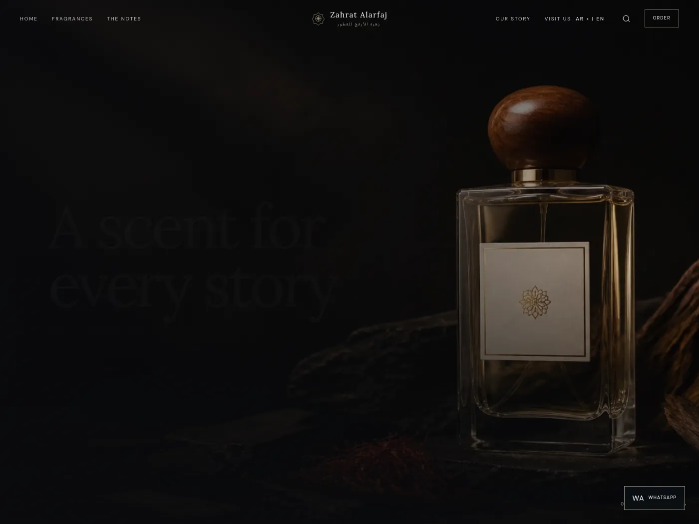 Zahrat Alarfaj Luxury Perfume Site