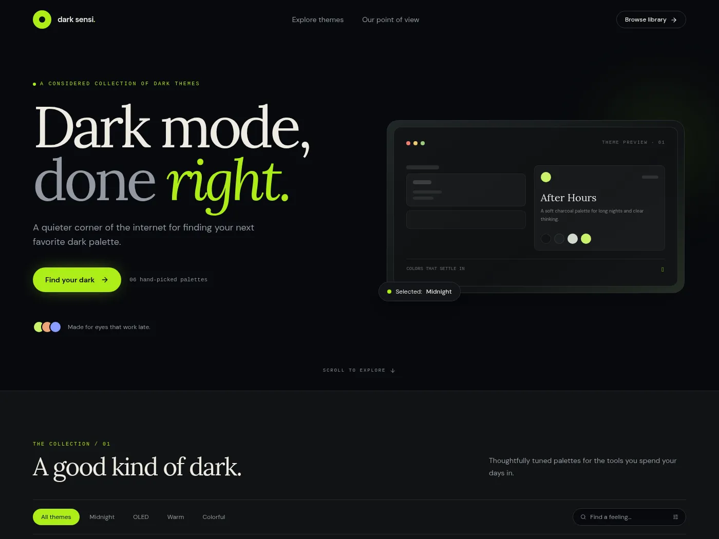 Dark Sensi