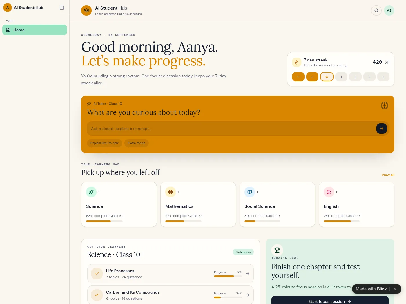 AI Student Hub