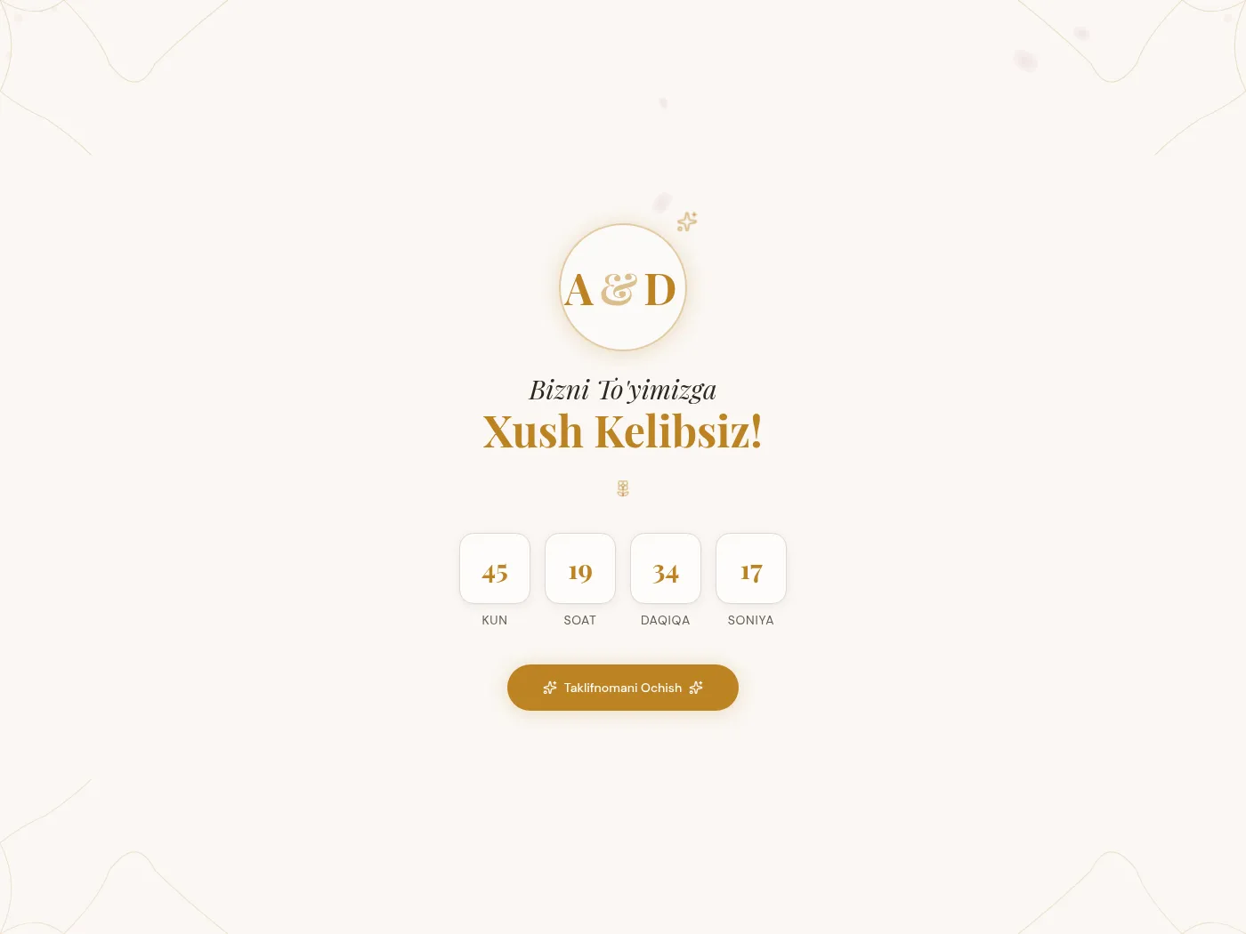 Luxe Wedding Invite