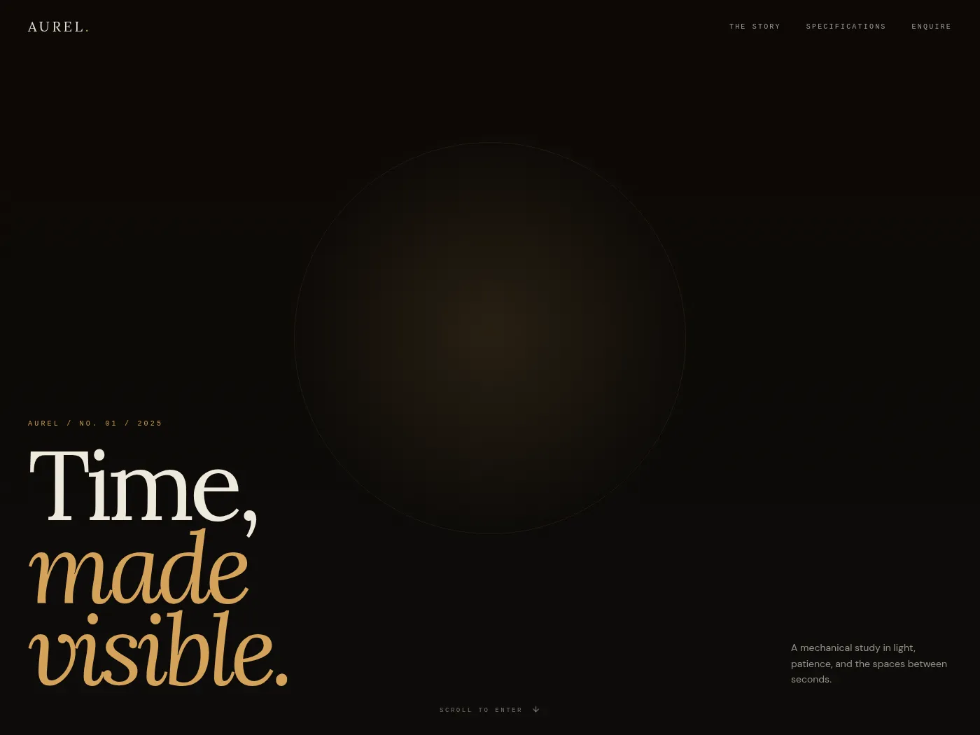 Cinematic 3D Web Experience