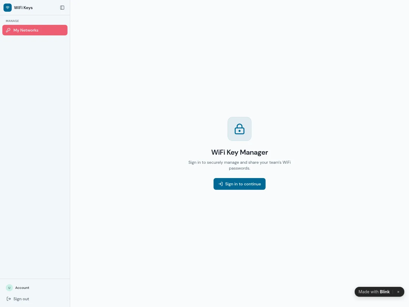 WiFi Key Manager