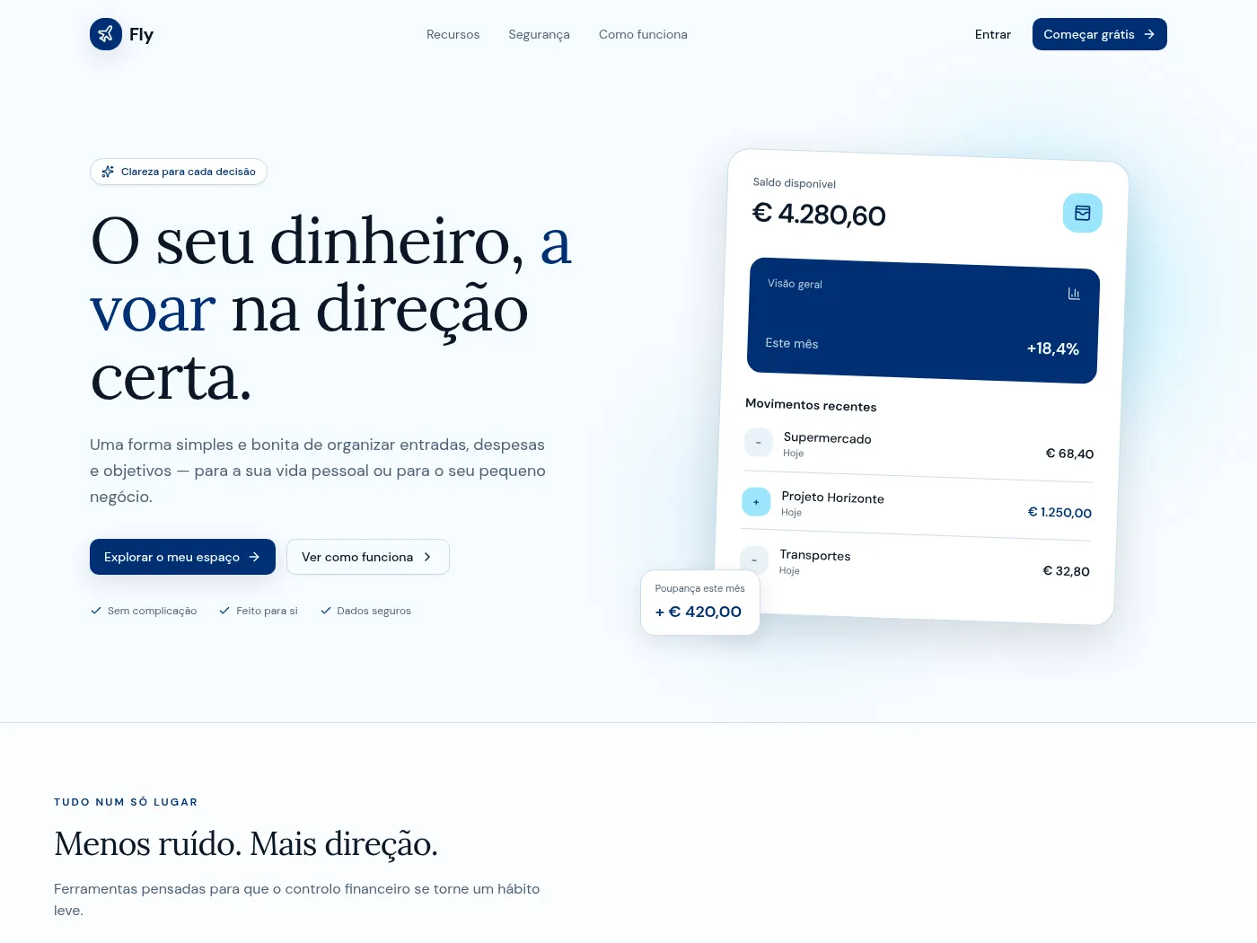 Fly Gestão Financeira