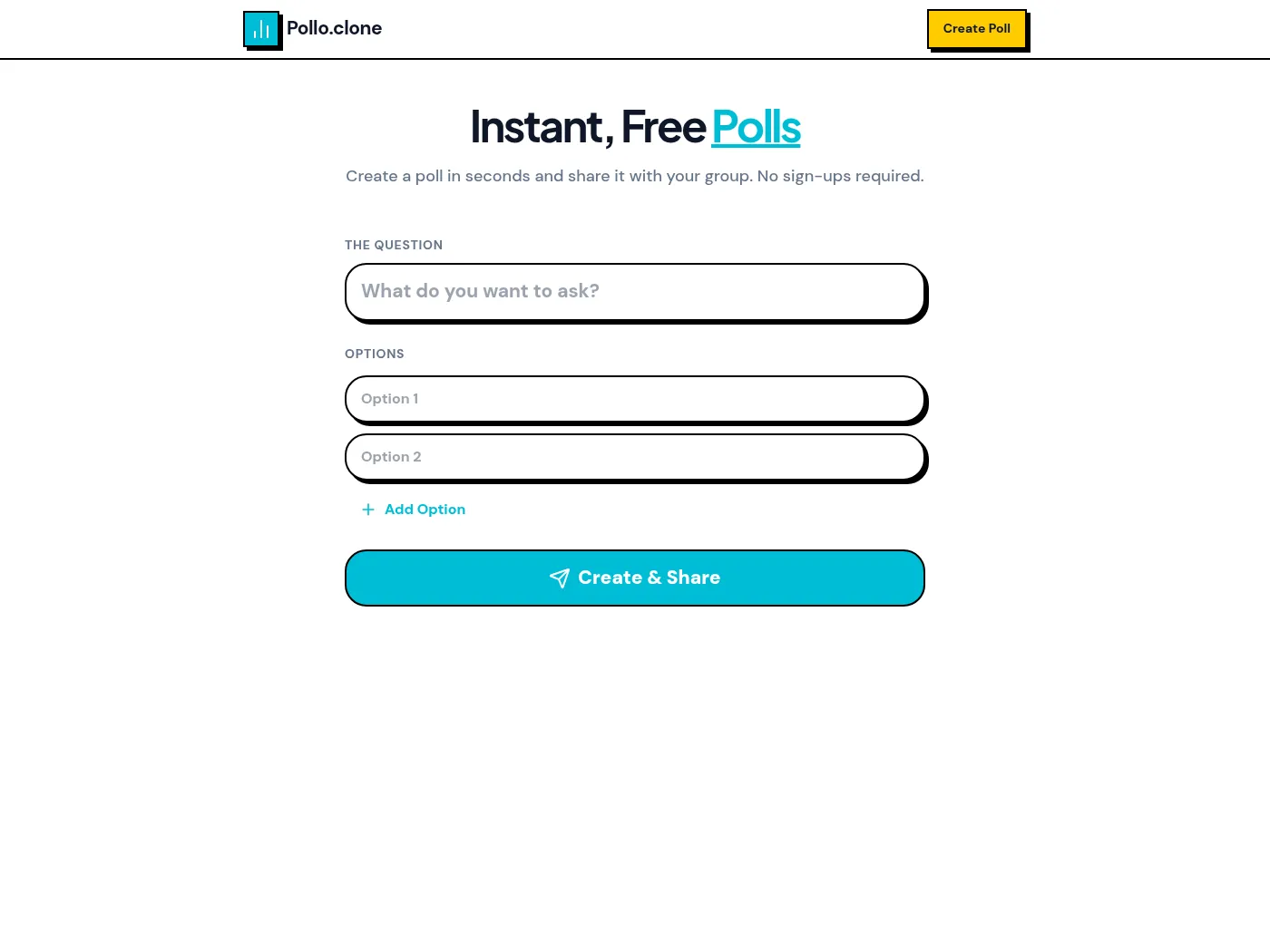 Pollo.ai Clone Simple