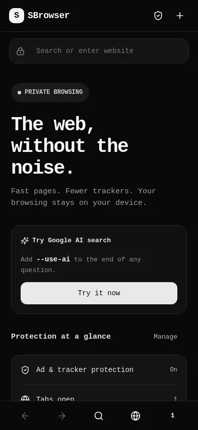 SBrowser AI