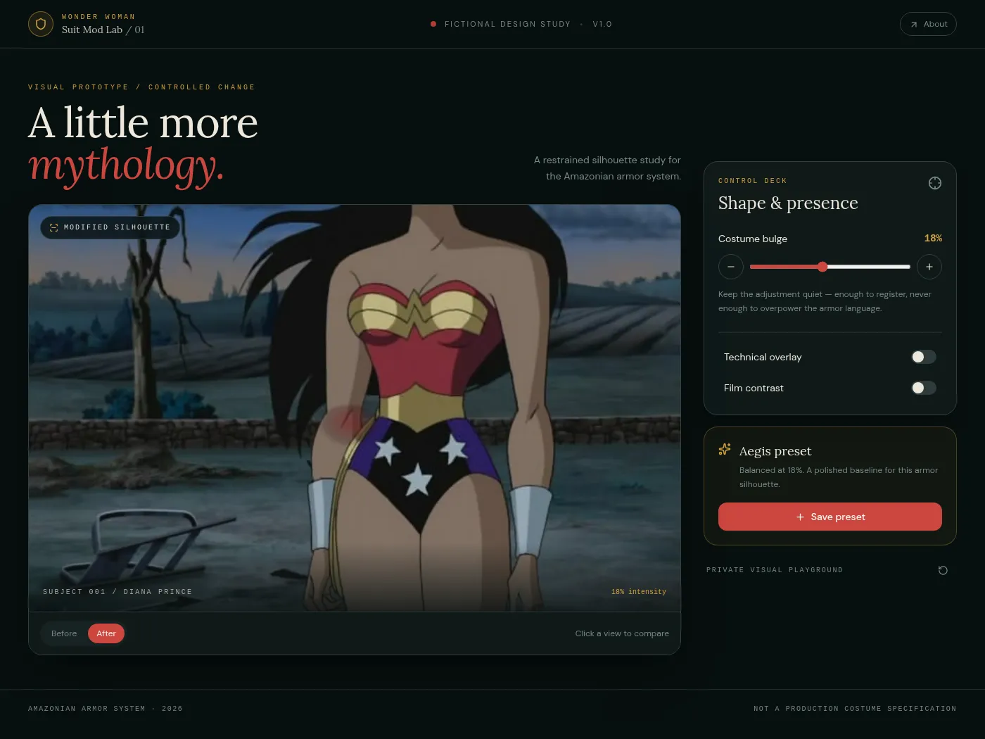 Wonder Woman Suit Mod