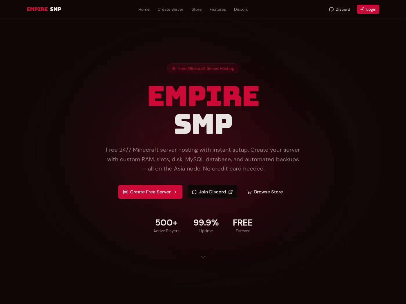 EmpireSMP Web Portal